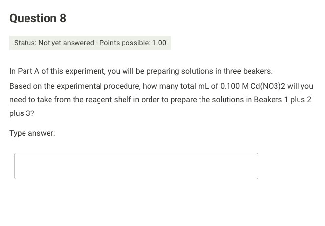 Solved Question 7 Status: Not yet answered | Points | Chegg.com