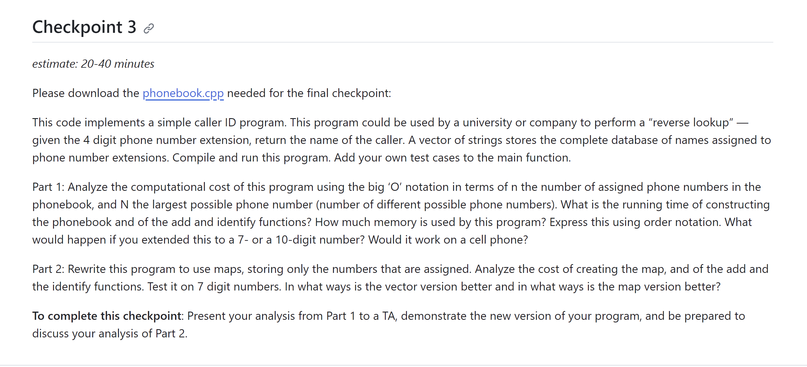 Solved below is the code provided in phonebook.cpp:// A | Chegg.com