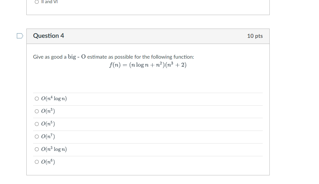 Solved Give as good a big - O estimate as possible for the | Chegg.com