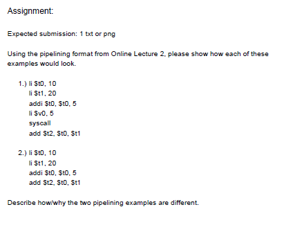 Solved Assignment: Expected submission: 1 txt or png Using | Chegg.com
