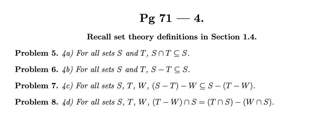 Solved Please Provide proofs for the questions below! (if | Chegg.com