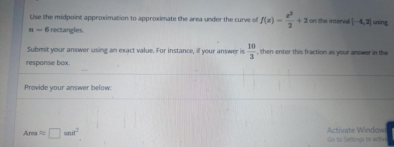 Solved Use the midpoint approximation to approximate the | Chegg.com