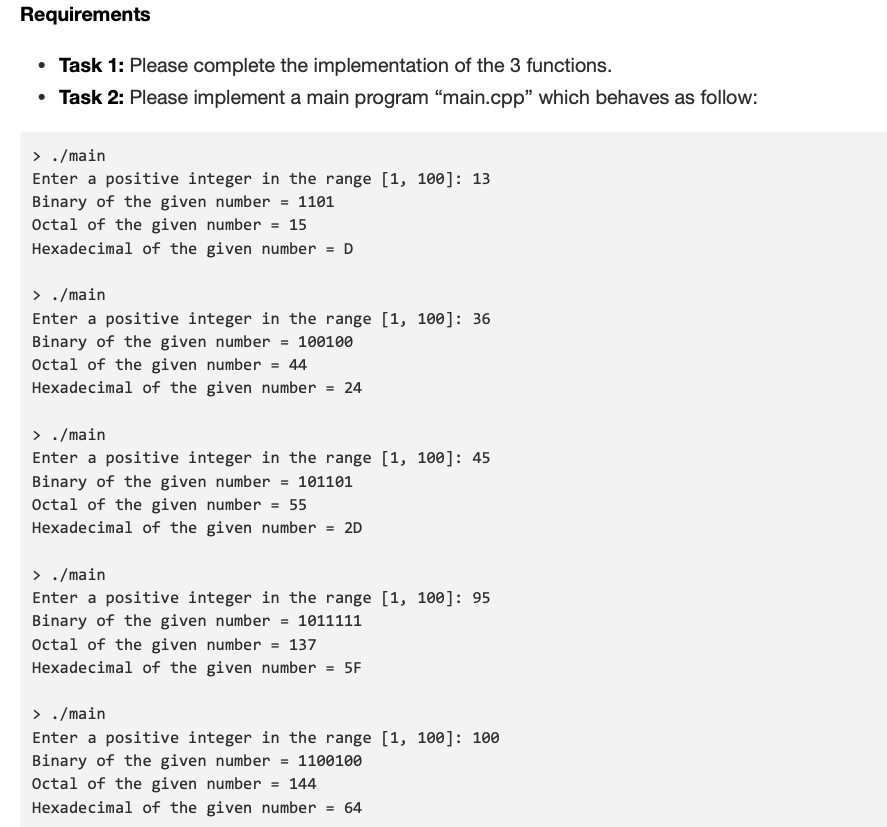 Solved In This Question Let Us Implement A Simple Converter