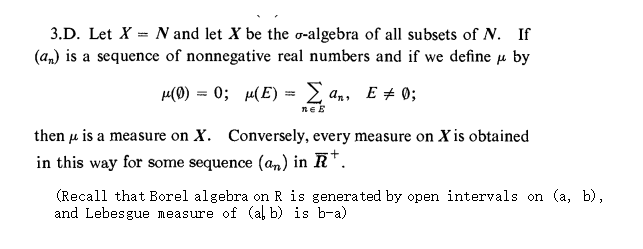 Solved 3.D. Let X=N and let X be the σ-algebra of all | Chegg.com