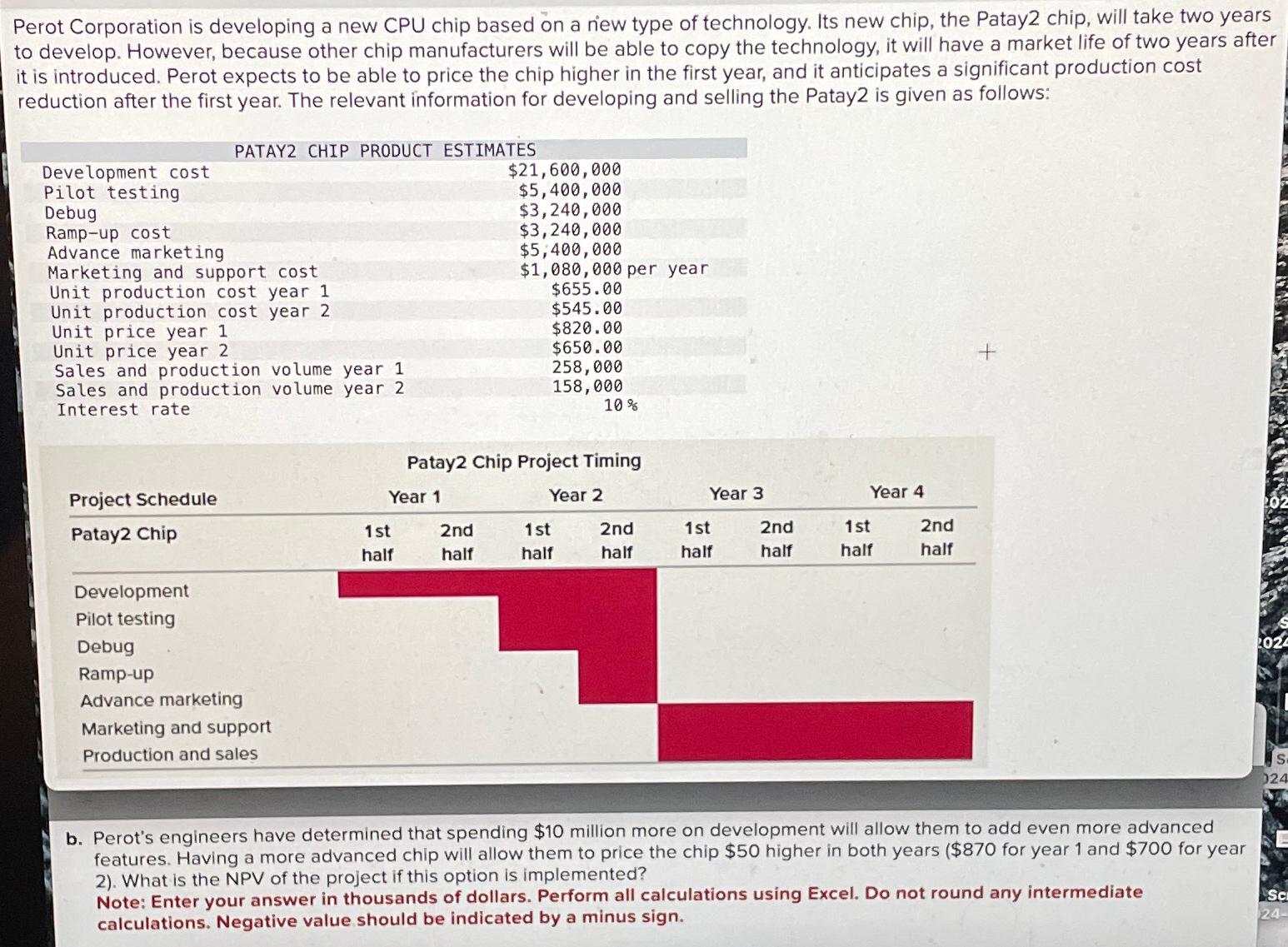 Solved b. ﻿Perot's engineers have determined that spending | Chegg.com