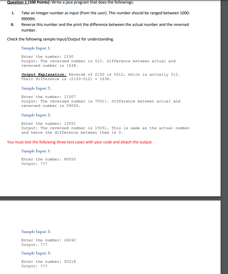 Solved YOU MUST USE LOOPS, PLEASE MAKE BEGINNER FRIENDLY FOR | Chegg.com