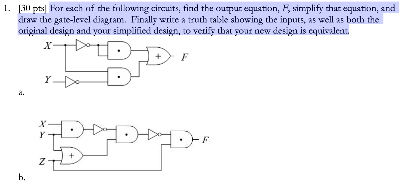 Solved 1. [30 pts] For each of the following circuits, find | Chegg.com