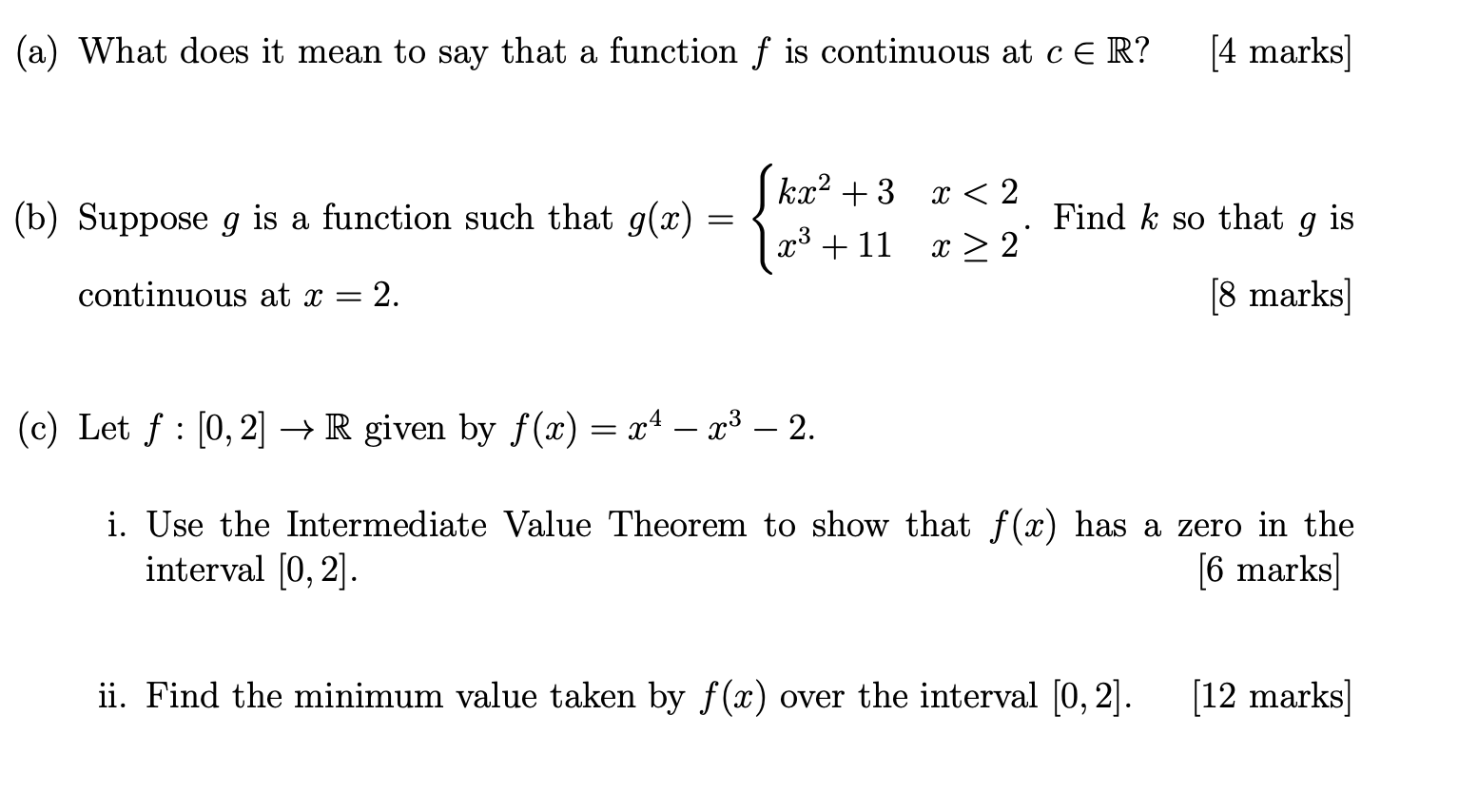 Solved (a) What does it mean to say that a function f is | Chegg.com