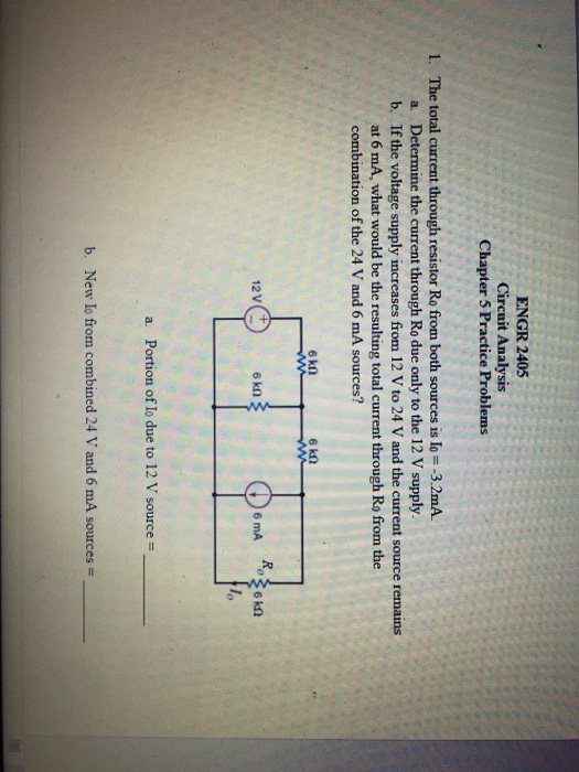 Solved ENGR 2405 Circuit Analysis Chapter 5 Practice | Chegg.com Solved ENGR 2405 Circuit Analysis Chapter 5 Practice | Chegg.com