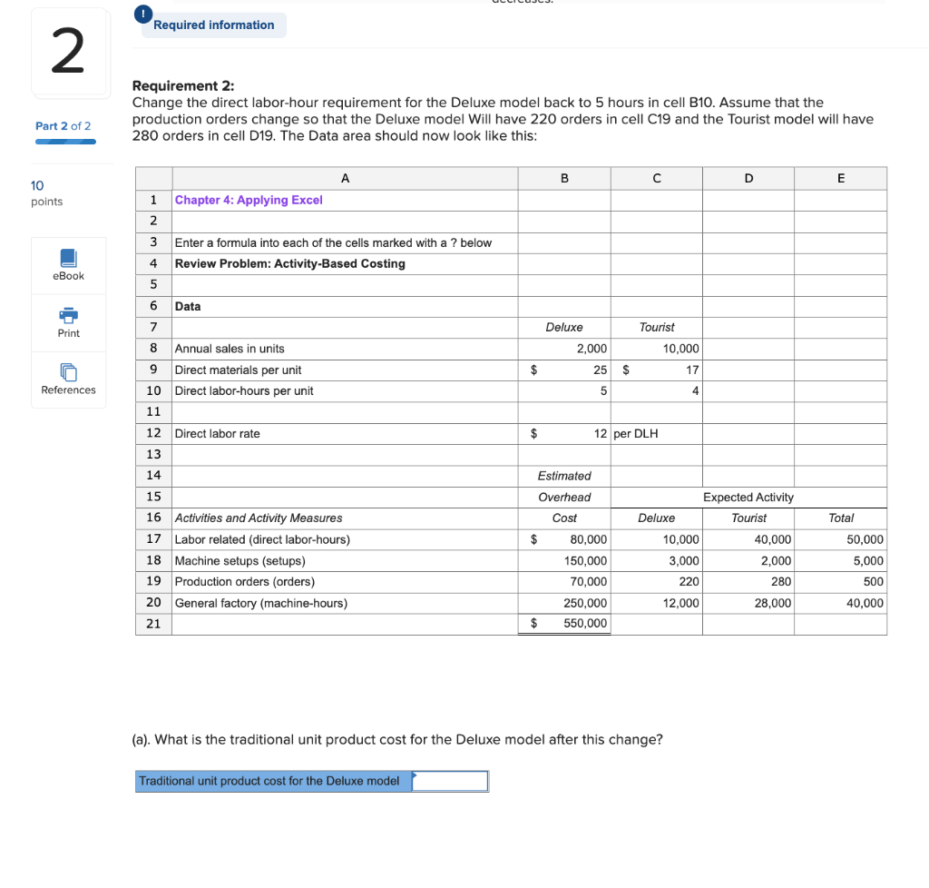 Required information The Chapter 4 Form worksheet is | Chegg.com
