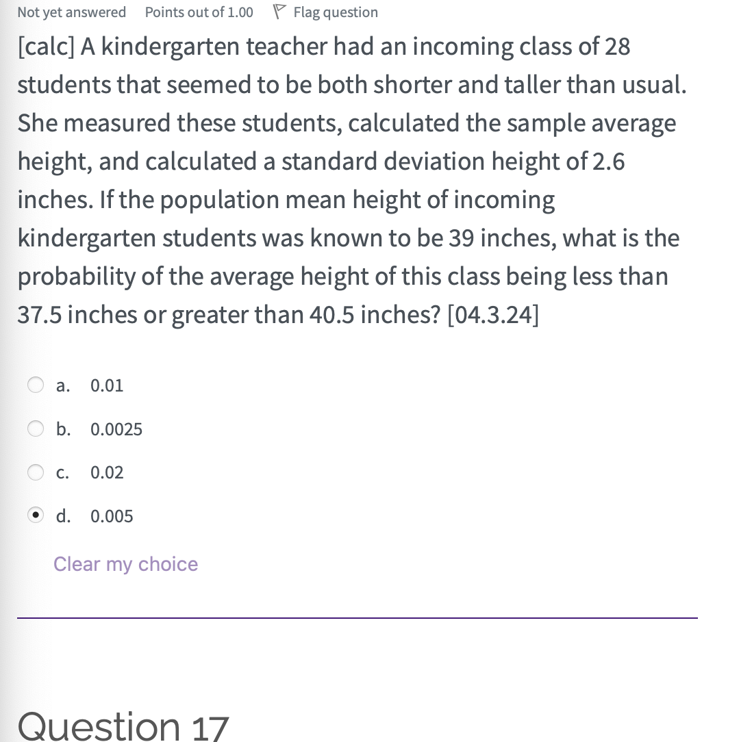 Solved [calc] A kindergarten teacher had an incoming class | Chegg.com