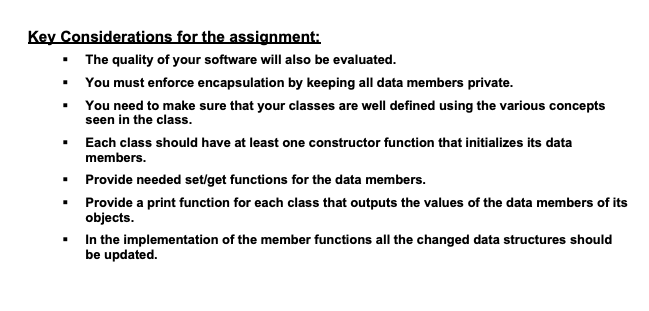 Solved Define the following classes to manage database of a | Chegg.com