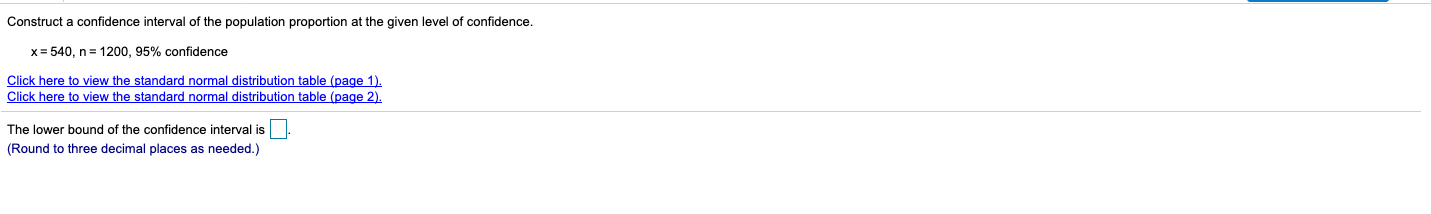 Solved Construct a confidence interval of the population | Chegg.com