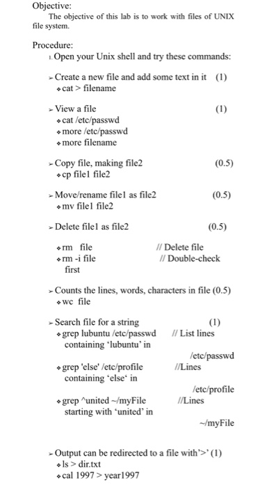 Solved Objective: The objective of this lab is to work with | Chegg.com