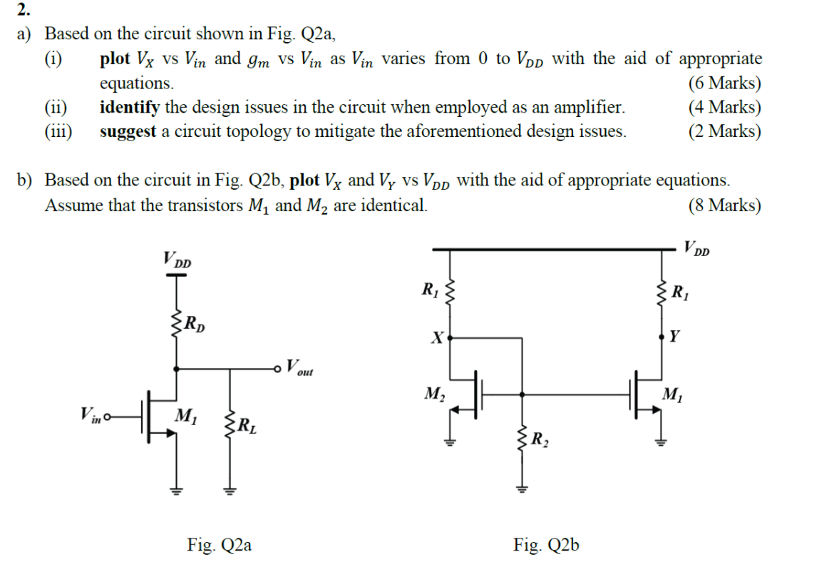 Solved 2. a) Based on the circuit shown in Fig. Q2a, (i) | Chegg.com