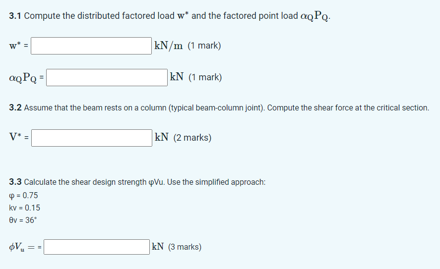 Q3) The beam shown in the figure below is loaded with | Chegg.com