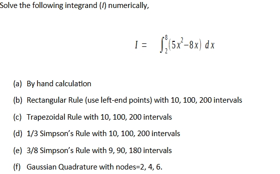 Solved Solve the following integrand (I) | Chegg.com