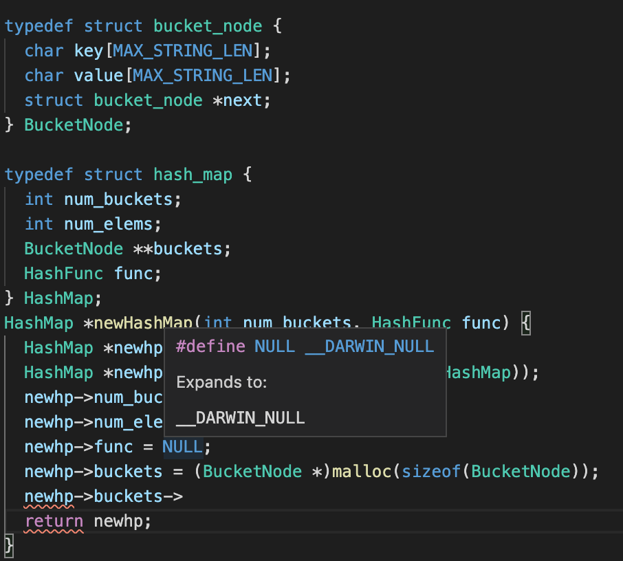 Solved I am not sure how to initialize the **bucket. Could | Chegg.com