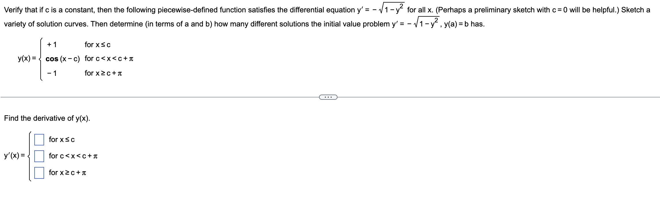 Solved Verify that if c is a constant, then the following | Chegg.com