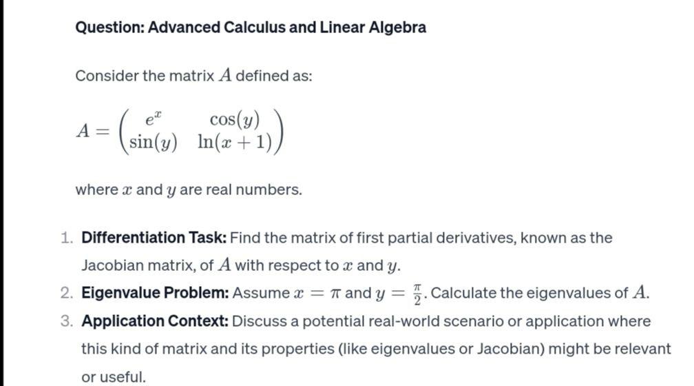 Solved Question: Advanced Calculus and Linear Algebra | Chegg.com