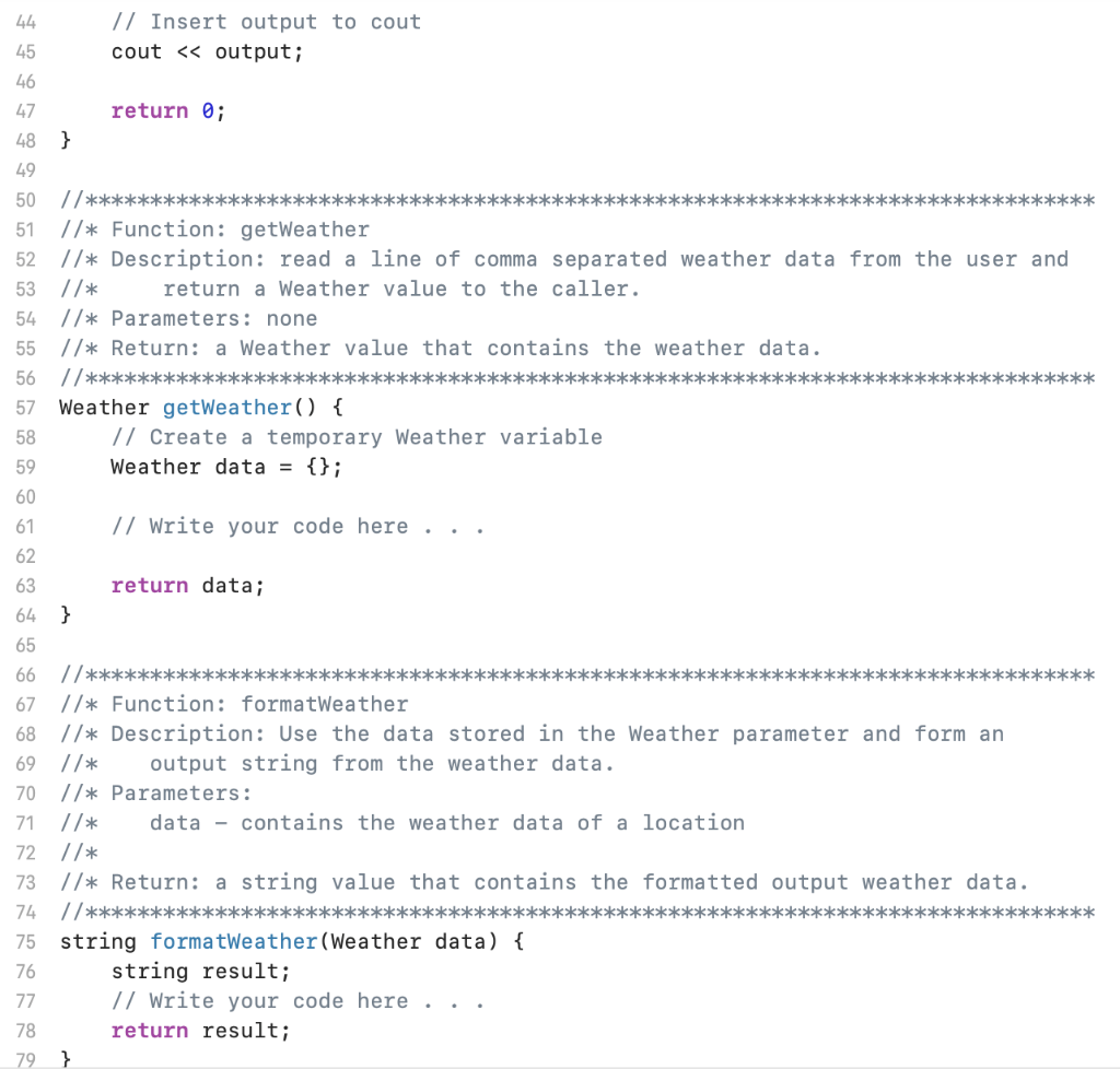 Solved Complete the program from the template to scan a line | Chegg.com
