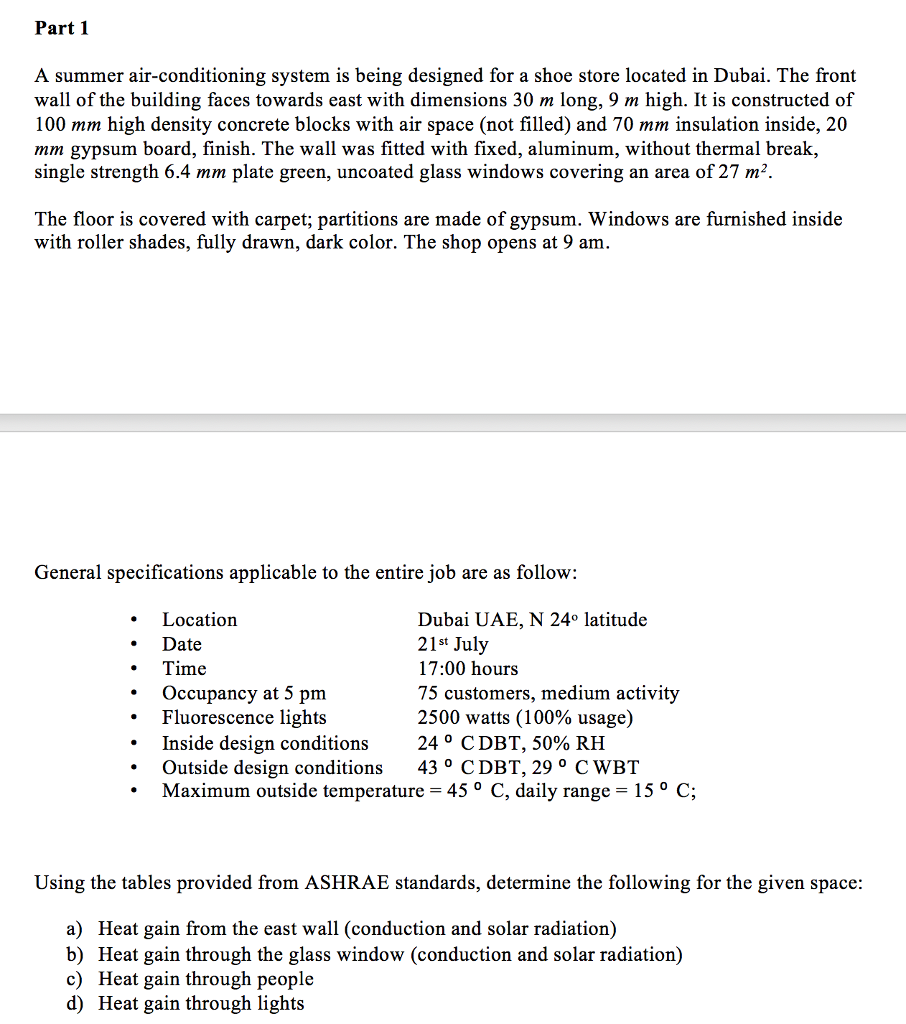 Solved Project Title: Air Conditioning System Design | Chegg.com