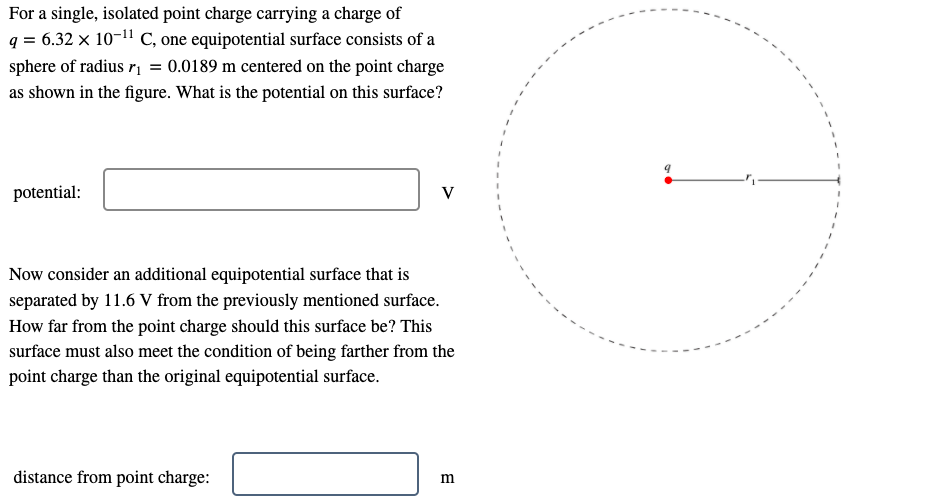 Solved For a single, isolated point charge carrying a charge | Chegg.com