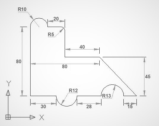 Solved Write the CNC milling code for the part.Part | Chegg.com