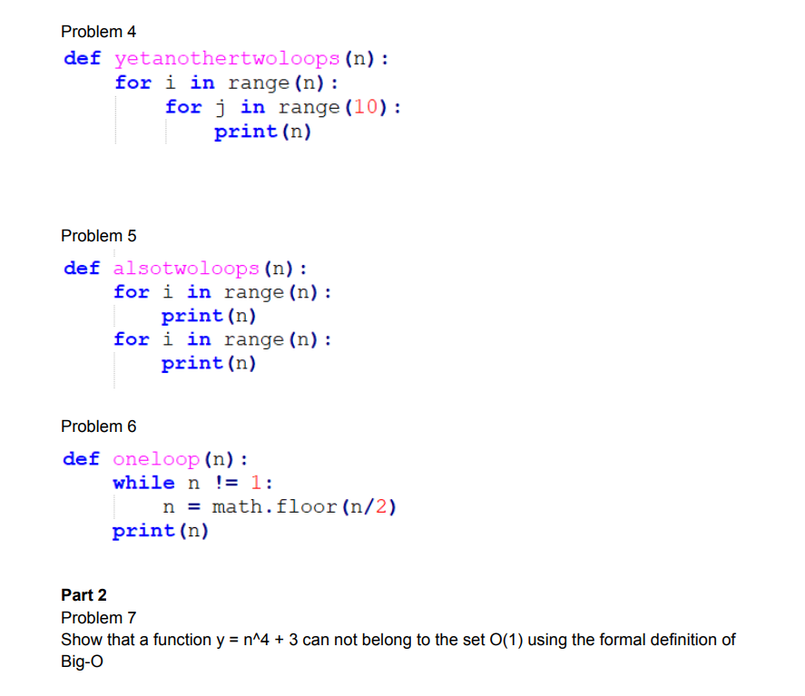 Solved Submit your answers as a typed/scanned document. | Chegg.com