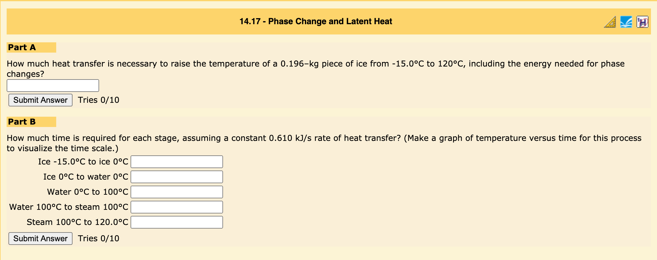 Calculate Heat Required For Phase Change