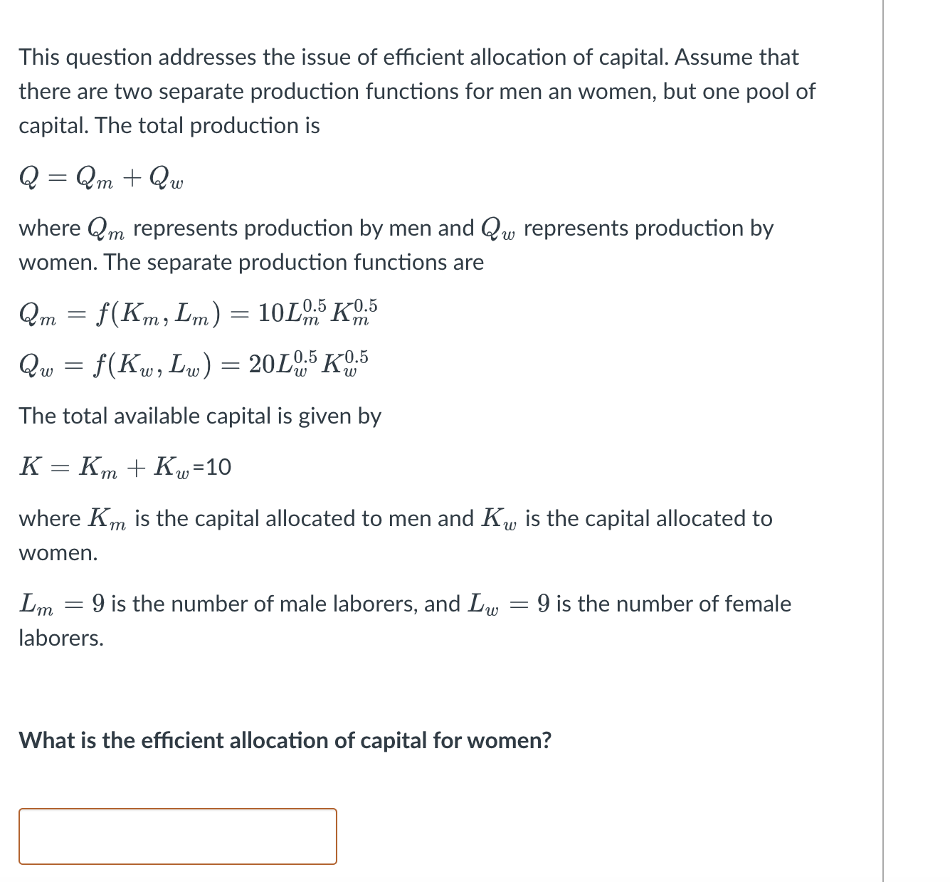 Solved This question addresses the issue of efficient | Chegg.com