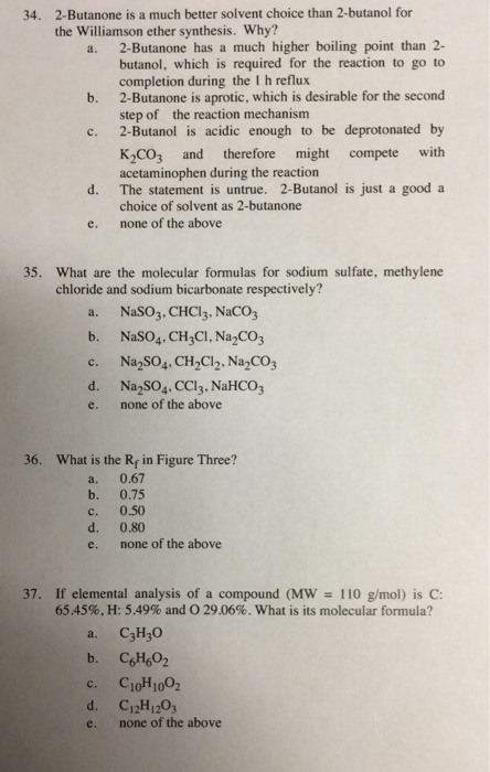 Solved 2-Butanone is a much better solvent choice than | Chegg.com