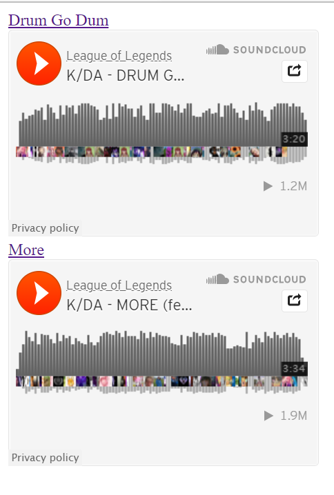 Solved This problem deals with soundcloud widget iframes and | Chegg.com