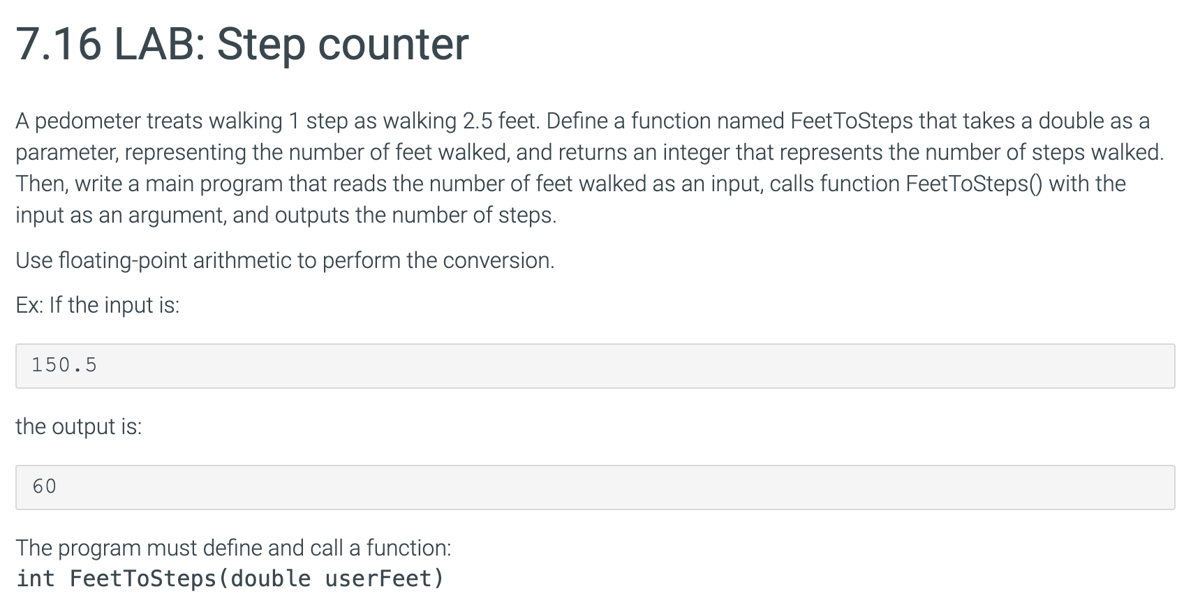 Solved A pedometer treats walking 1 step as walking 2.5 | Chegg.com Solved A pedometer treats walking 1 step as walking 2.5 | Chegg.com