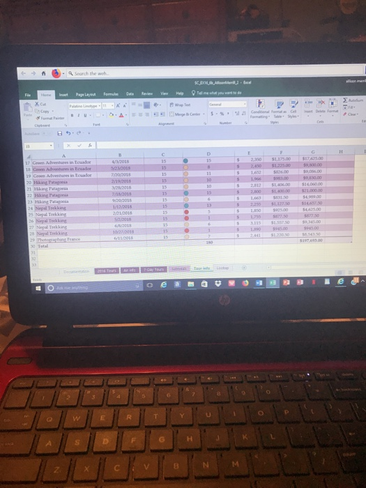 Solved In Cell H8 Enter A Formula Without A Function Using 6808