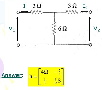 Solved Determine the h parameters of the following circuit | Chegg.com
