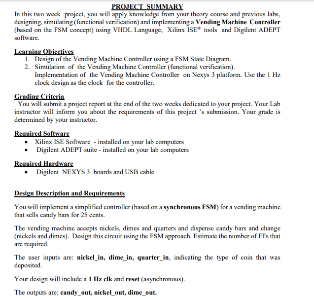 Solved PROJECT SUMMARY In this two week project, you will | Chegg.com