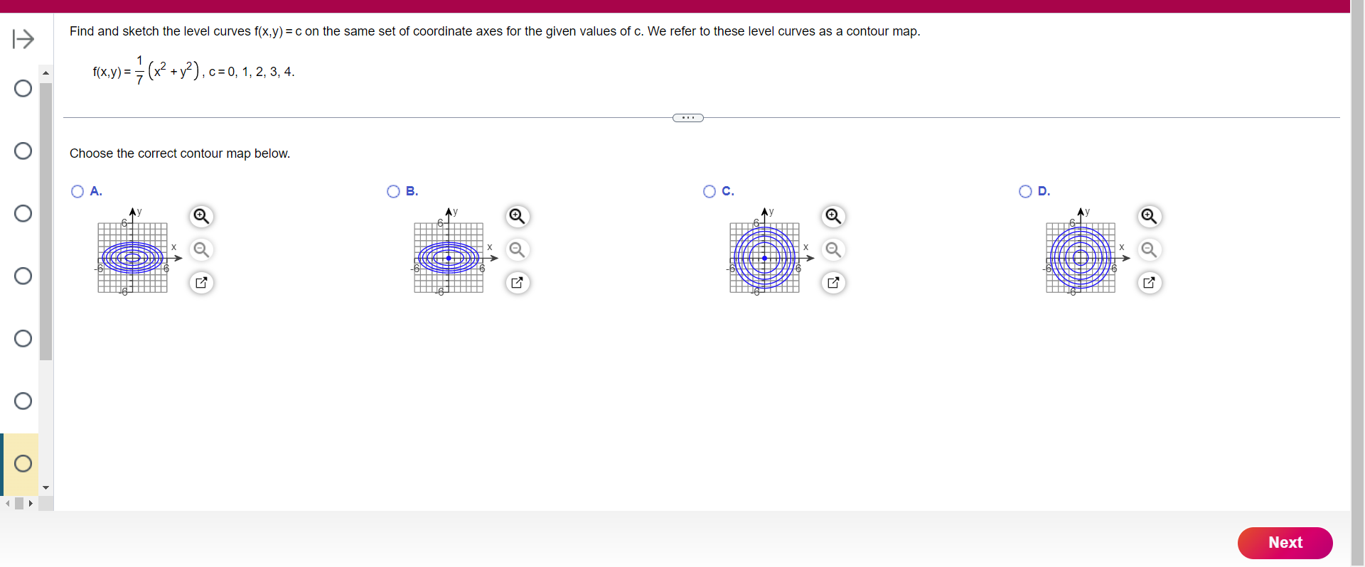 Solved Find And Sketch The Level Curves F X Y C On The Same