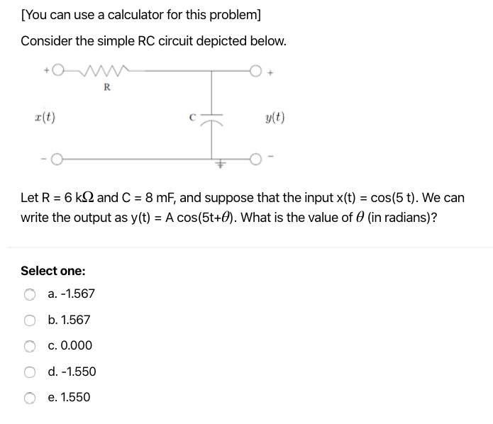 Solved [You can use a calculator for this problem] Consider | Chegg.com