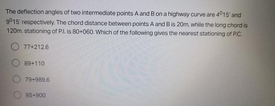 Solved The deflection angles of two intermediate points A | Chegg.com