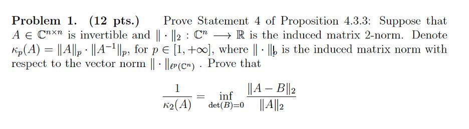Solved Problem 1. (12 pts.) Prove Statement 4 of Proposition | Chegg.com