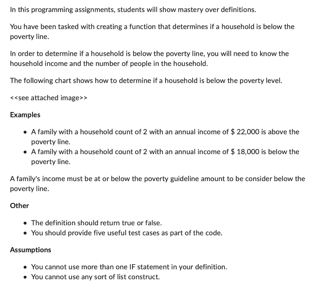 Solved In this programming assignments, students will show | Chegg.com