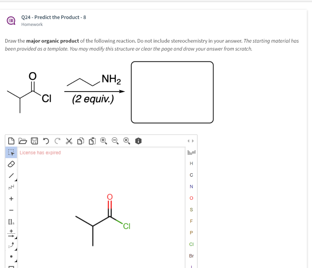 Solved Q24 - Predict the Product - 8 Homework Draw the major | Chegg.com