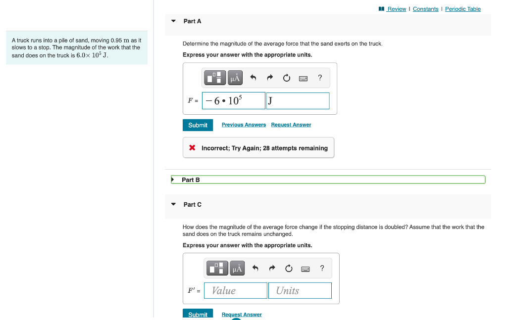 Solved A Review | Constants Periodic Table Part A A truck | Chegg.com