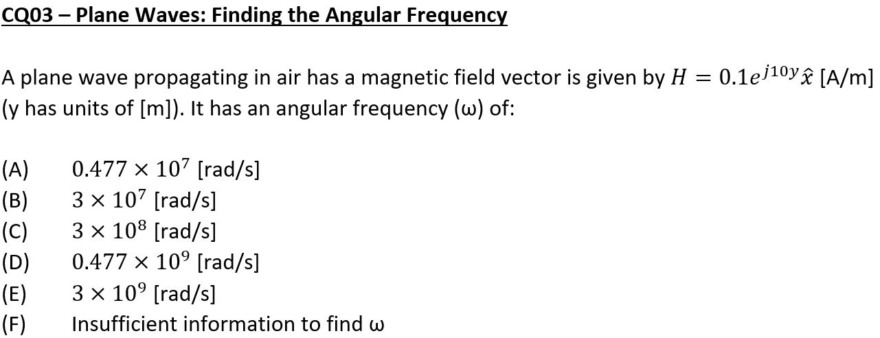 Solved A plane wave propagating in air has a magnetic field | Chegg.com