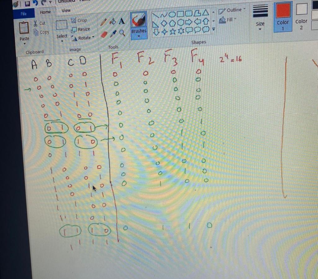 Solved 1) Complete the truth table of 2 bit multiplier 2) | Chegg.com