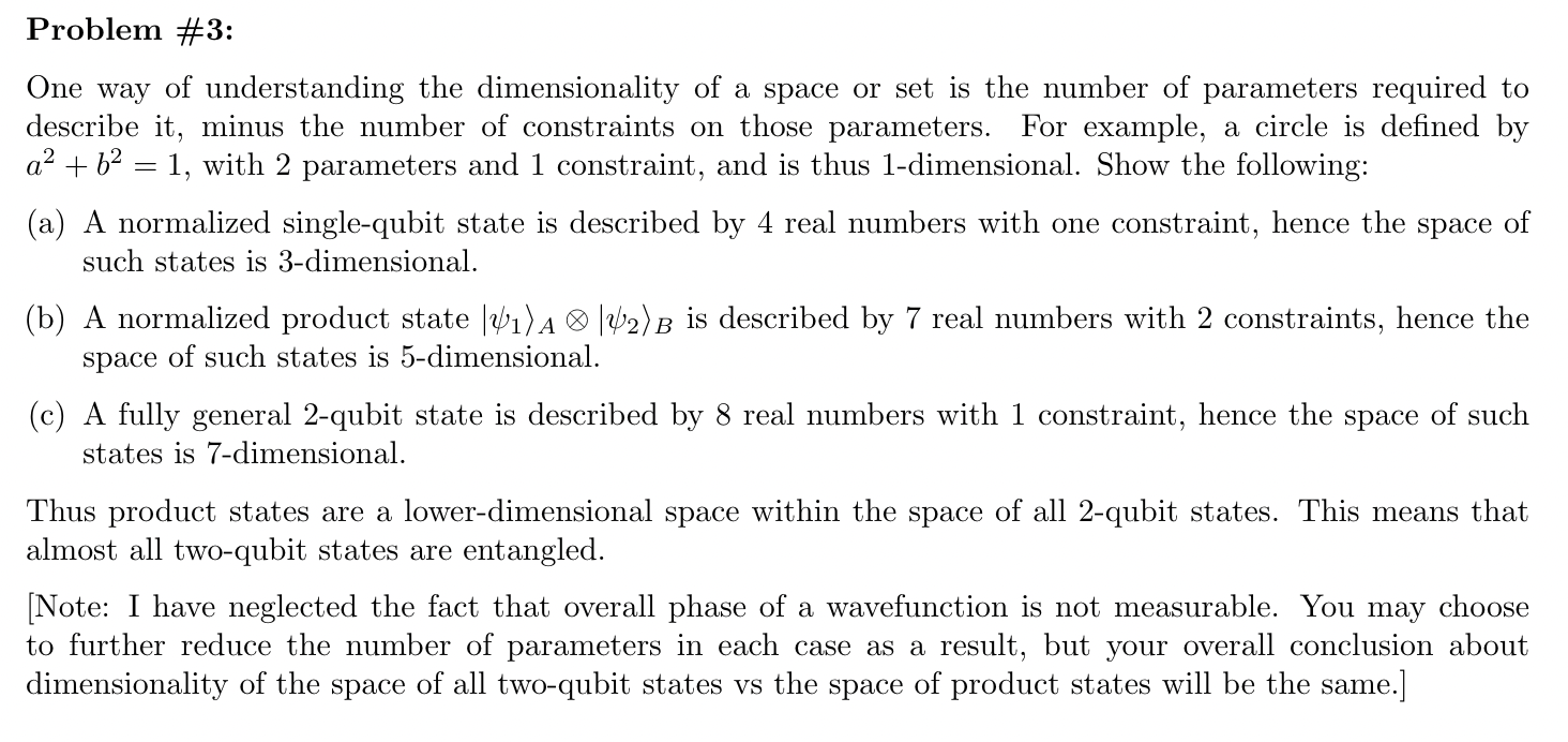 Solved One way of understanding the dimensionality of a | Chegg.com