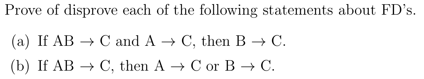Solved Prove of disprove each of the following statements | Chegg.com