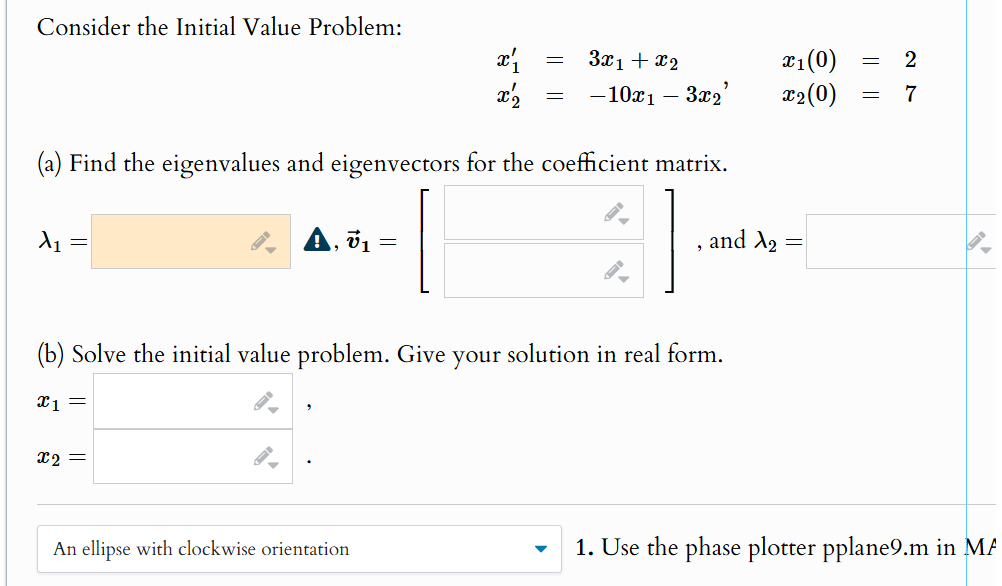 Solved Consider the Initial Value | Chegg.com