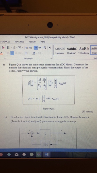 Solved EAT230 Assignment 2016 [Compatibility Mode]-Word | Chegg.com